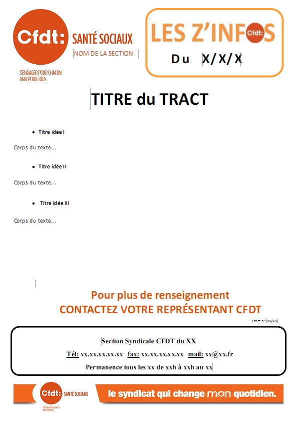 Créer un tract | CFDT Santé Sociaux Dunkerque Hazebrouck